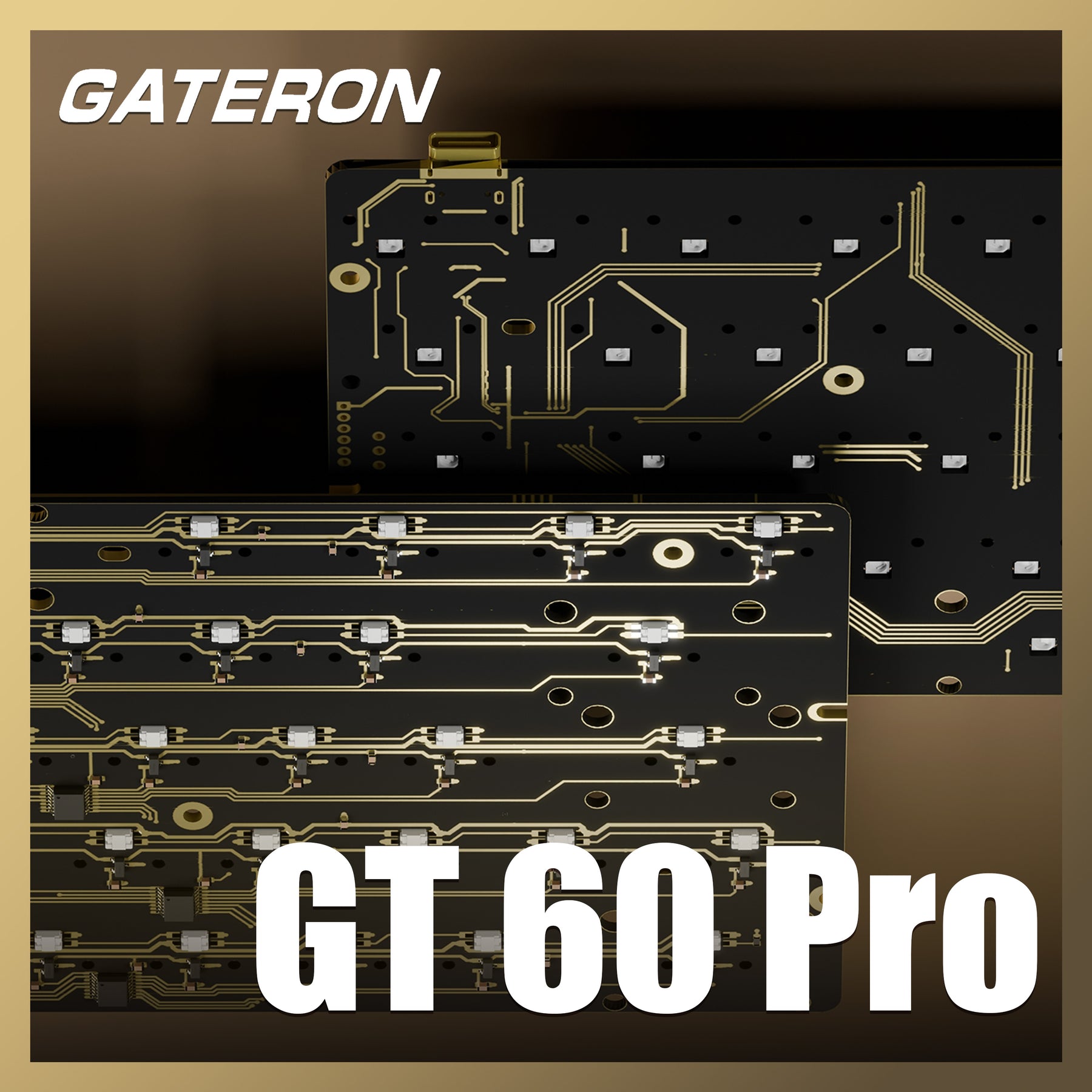 GATERON GT60 PRO Magnetic Keyboard PCBA【スタビ＆フォーム組み立て済み】